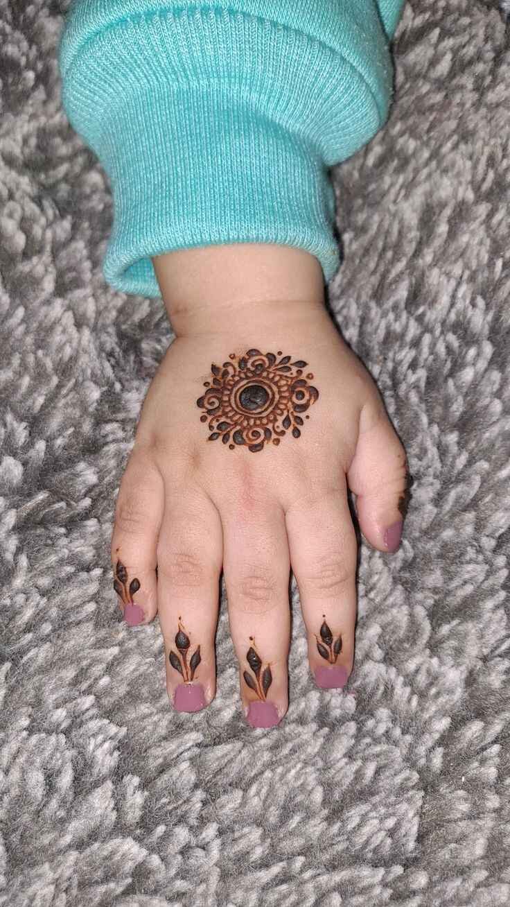 Baby Mehndi Designs - Cute & Simple Ideas for Kids (2025)